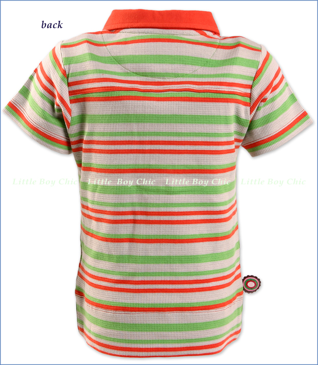 4 Funky Flavours, Further Away Stripe Polo (c)