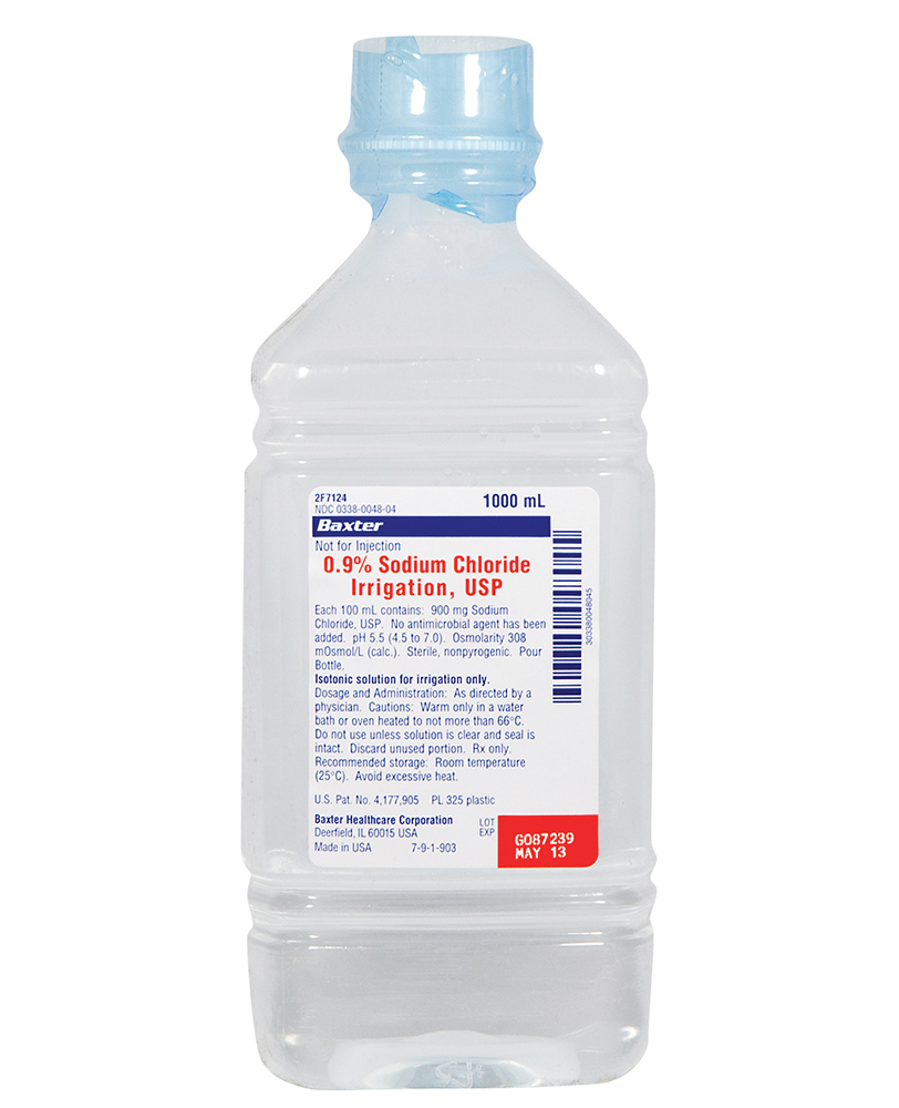 Baxter 0.9% Sodium Chloride Irrigation, USP, 1000mL | OBGYN Supply