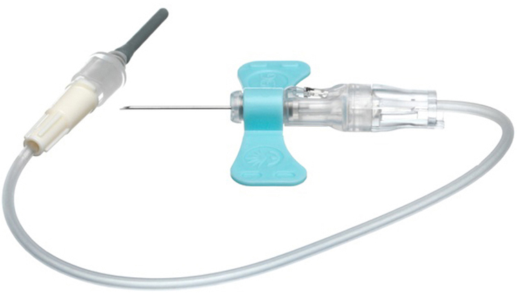 Blood Collection Safety Push Button Retracting Needle 23g