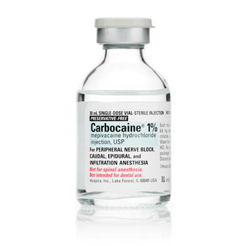 Carbocaine 1% Injection 50mL MDV - OBGYN Supply
