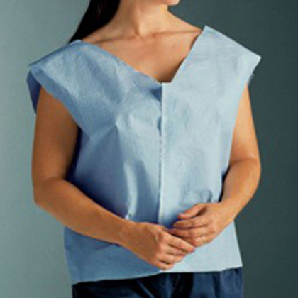 Graham Medical 219 3-Ply Tissue Blue Exam Capes | OBGYN Supply