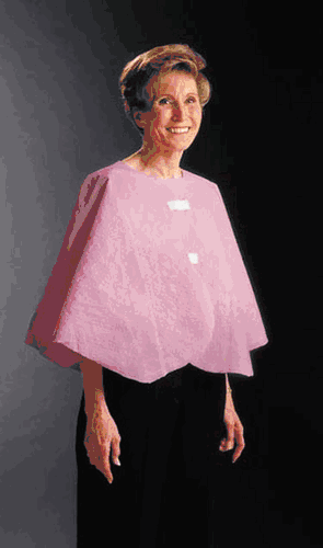 Graham Mauve Mammography Poncho Cape, 48" x 23" | OBGYN Supply