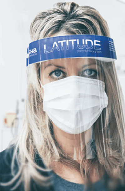 Latitude Face Shield for Maximum Infection Protection