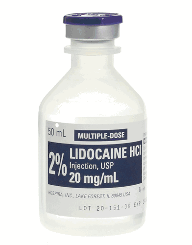 Lidocaine HCL Injection USP 2% 50mL MDV - OBGYN Supply