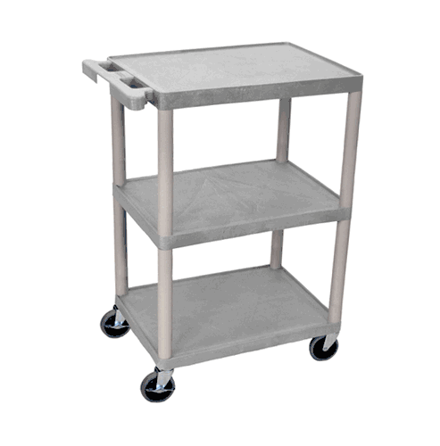 Luxor 3-Shelves Medical Utility Cart (HE34-G) | OBGYN Supply