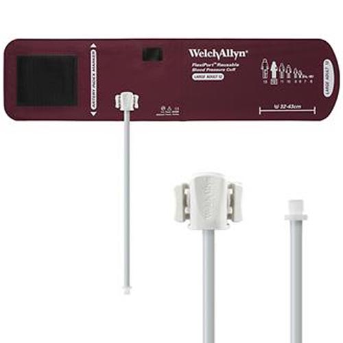 Welch Allyn REUSE-12-1SC Flexiport BP Cuff, Large-Adult, Screw Connector