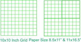 Keuffel & Esser 10x10 Half Inch Graph Paper for Science & Engineering