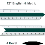 Drafting Fan Scale has Architects, Engineers & Metric Graduations