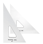 Drafting Triangles Adjustable Angles, 30 60 & 45 90 Triangles