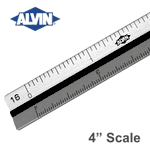 Alvin Architects Scales Aluminum 12", 18" & 24 Architectural Scaled Rulers