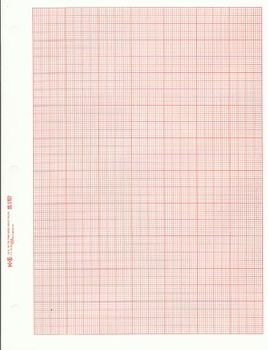 461323 K&E 10 x 10 ½" Orange Grid Tracing Graph Paper Size 8 1/2" x 11"