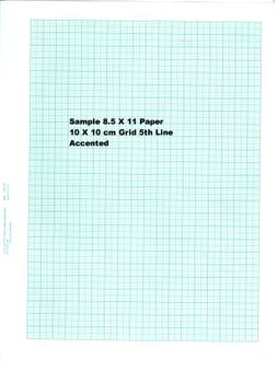 461512 K&E 10 X 10 cm Grid Tracing Graph Paper Size 8 1/2" X 11"