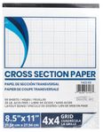 8x8 Grid 17x22 Pad 40 Sheets Cross Section Graph Paper 20lb