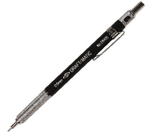 .5mm Black Draft/Matic Alvin Mechanical Drafting Pencil