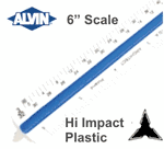 Alvin Architects Scales Aluminum 12", 18" & 24 Architectural Scaled Rulers