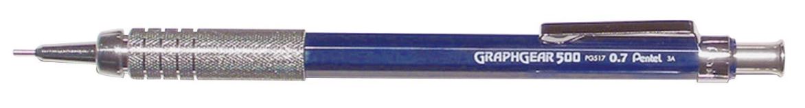 .7mm Blue Pentel Graph Gear 500 Mechanical Pencil