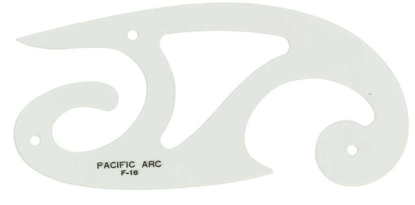 8.5" French Curves Pattern 16 Irregular Curve