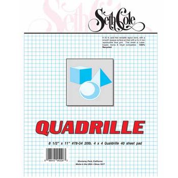 8x8 Grid 17x22 Pkg 100 Sheets Quadrille Graph Paper 20lbs