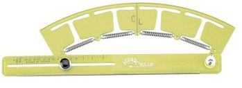 Acu-Arc Adjustable Ruler Inches Measure & Draw Curves Radii 7" to 200"