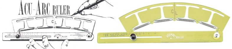 Acu-Arc Adjustable Ruler: The Curve Tool Draw & Measure Arcs & Circles