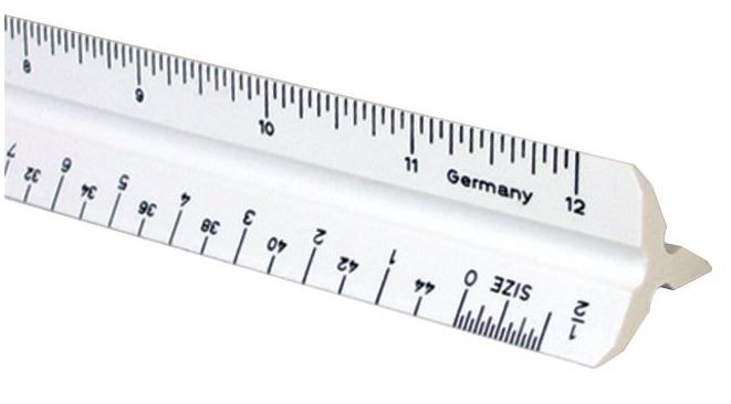 Alvin 12" 120PC Combination Scale Graduated Architects, Engineers & Metric