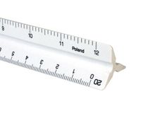 12" Engineer Scale Scholastic Ruler White or Yellow