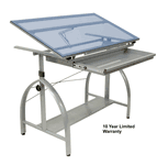 Glass Top Drafting Tables: Alvin & Studio Designs Glass Top Tables