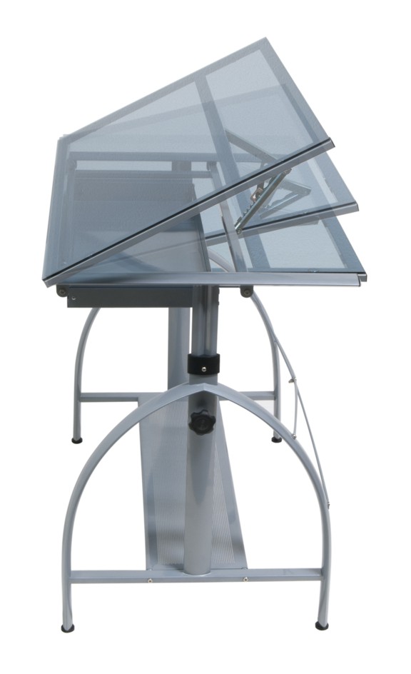 Avanta Glass Top Drafting Table by Studio Designs