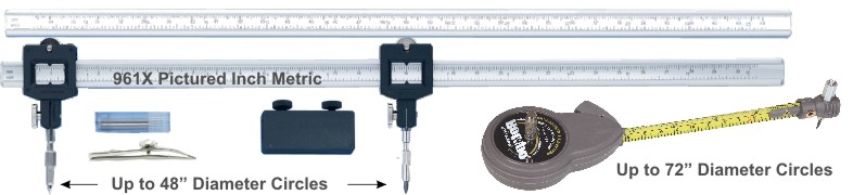 Beam Compass Draw Large Circles & Arcs with Drafting Beam Compass