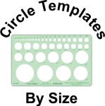 Circle Templates Sorted Size Small, Medium. Large & Metric