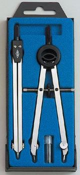Compact Drafting Instrument Bow Compass & Divider Kit