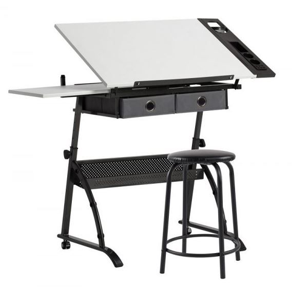 Core Mobile Craft Center with Stool by Studio Design