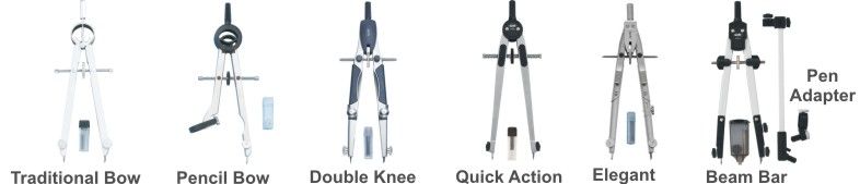 Drafting Compass Draw Arcs, Circles & used in Mapping & Navigation