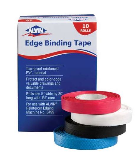 Edge binding tape bind edges blueprints, plans, maps with tape