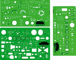 Electronic, Electrical, & Wiring Symbols Template to Draw Schematics