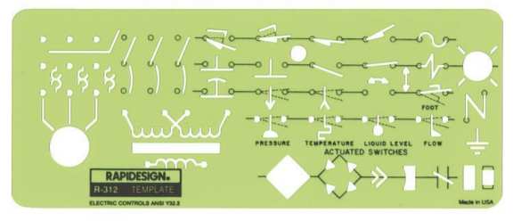 Electronic Controls Symbols Template