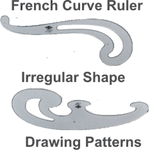 Curve Rulers & Flexible Curves for Drawing & Measuring Curved Shapes