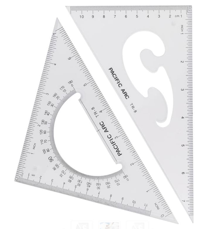 Graduated Triangle Sets with Inking Edges