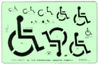 Handicap Symbols Template