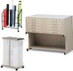Blue Print Storage Choices: Racks, Cabinets, & Tubes Hold Blueprint Plans