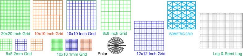 K&E Graph Paper Metric & Inch Grid Engineering Graph Paper