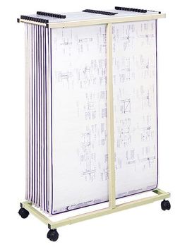 Safco Plan Rack 5059 Blueprint Rack Holds 12 Clamps Ships Free USA