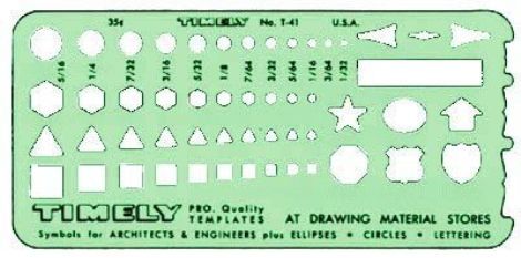 Small Shapes Drawing Template