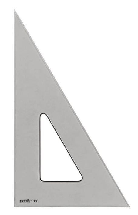 Smoke Tint Triangles Inking Edge 30/60 45/90 Drafting Triangles