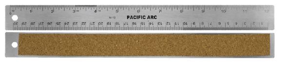 Stainless Steel Rulers Inch/Metric Ruler Non Skid Back
