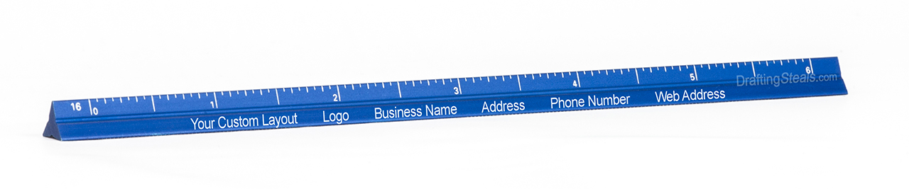 Architects Scale 6" Mini Ruler - Custom Imprint Your Company Logo