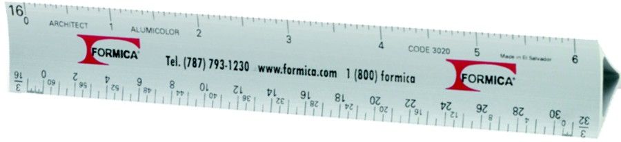 Architects Scale 6" Hollow Custom Imprint Your Logo