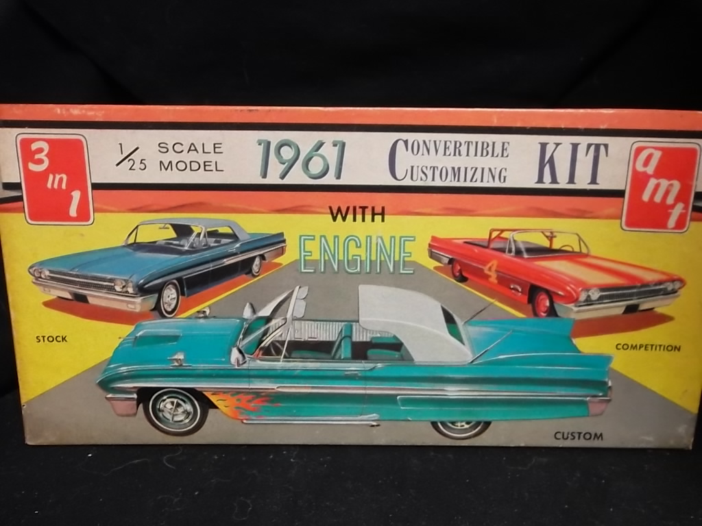 AMT K111 -- 1961 Ford Convertible 3'n1 Customizing Kit / Stock, Custom ...