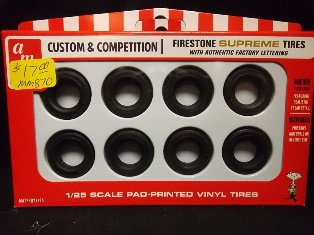 AMT pp027 -- Firestone Supreme Tires w/Authentic Factory Lettering 1:25
