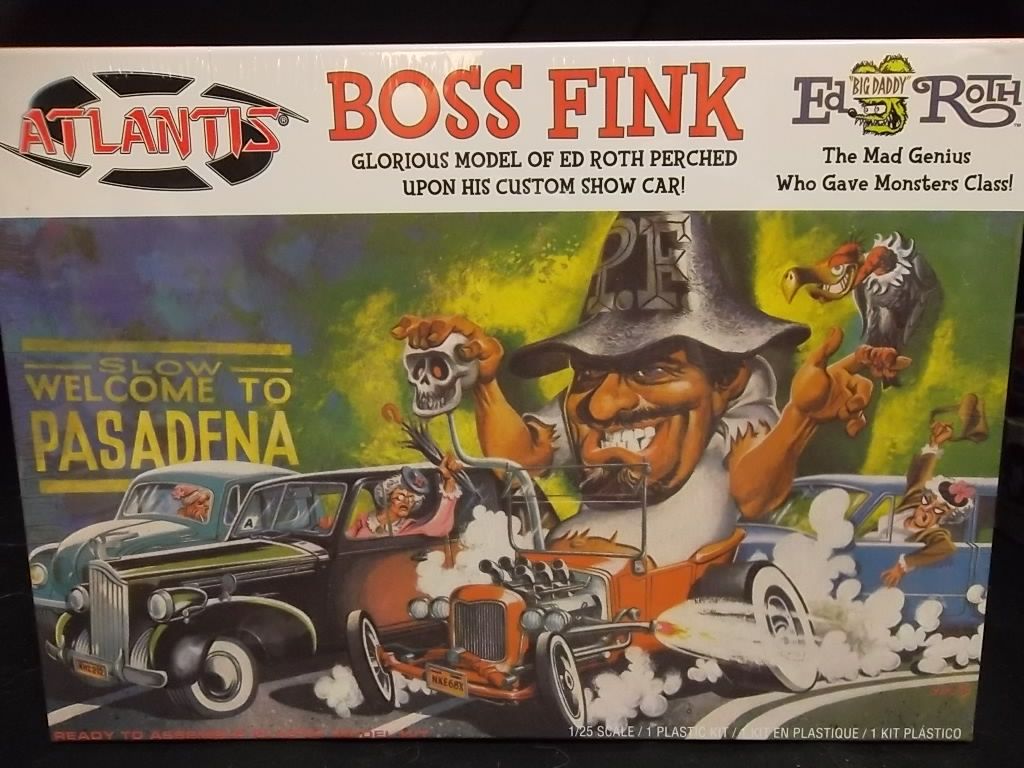 Atlantis H1271 -- 'Boss Fink' Ed Roth Perched Upon His Custom Show Rod ...